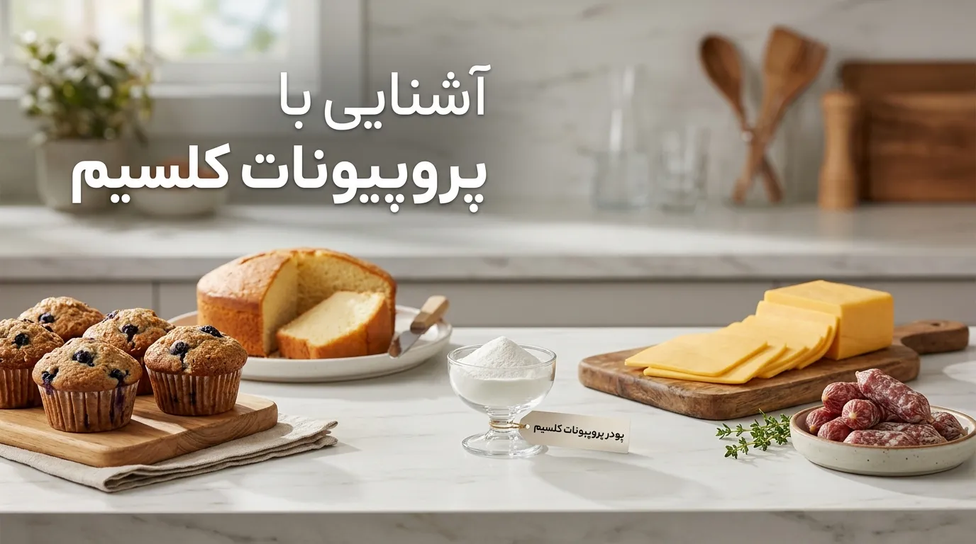 پروپیونات کلسیم چیست؟ کاربردها، ایمنی و تفاوت با نوع سدیمی